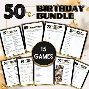 50th Birthday Party Games Printable, Born 70s Game 50th Birthday Party Games Price is Right ...