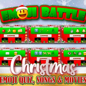 Christmas Emoji Quiz, 3 Games, Emoji Movie, Emoji Songs Carols, Guess ...