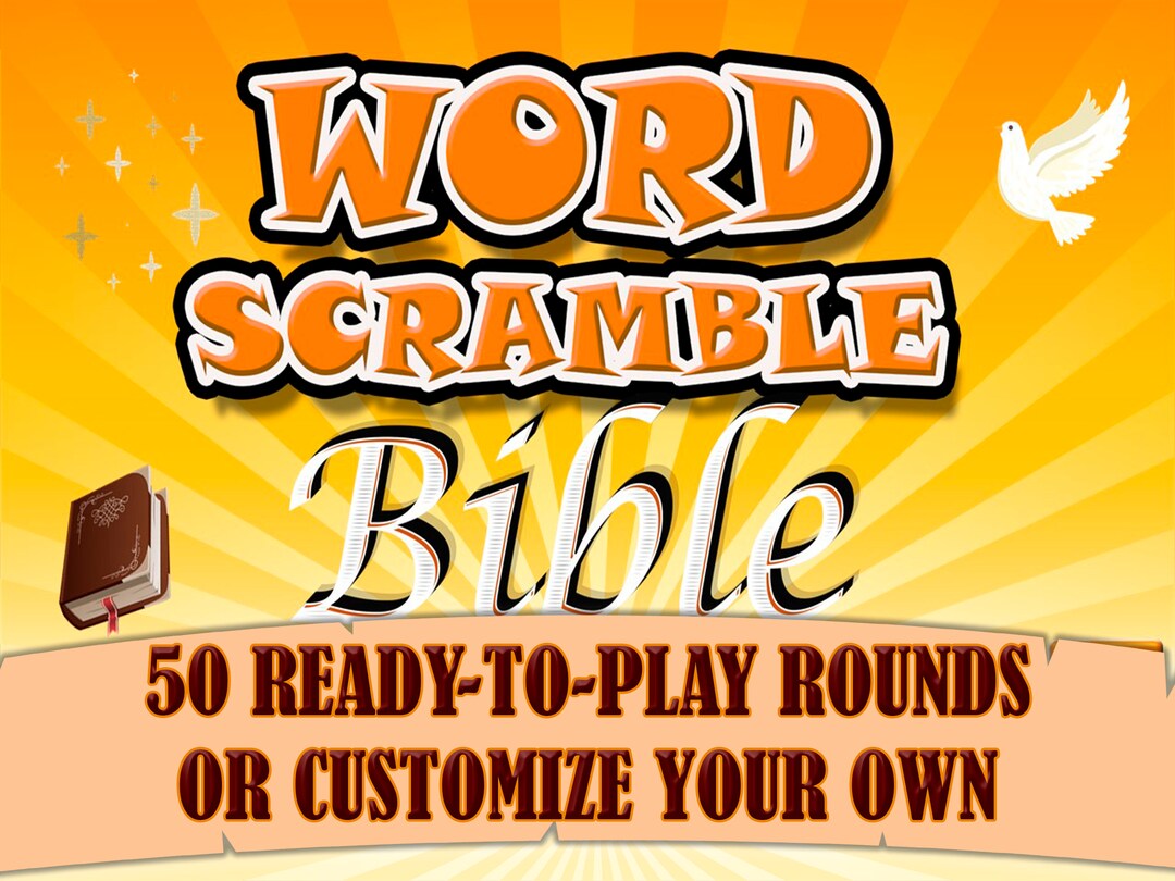 Bible Word Scramble Game, Virtual Powerpoint Night, Anagram, Zoom Bible ...