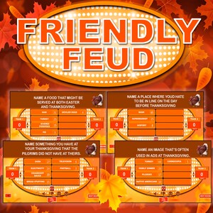 Thanksgiving Games Bundle Powerpoint Games Friendsgiving Family ...