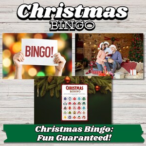 Christmas Bingo Ugly Sweater Game Cards Printable Christmas Activity ...