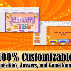 Kids Trivia Game Jeoparty Quiz Activities for Kids Games to Play on ...