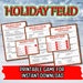 Christmas Holiday Games Family Feud Printable, Family Game Holiday Feud ...
