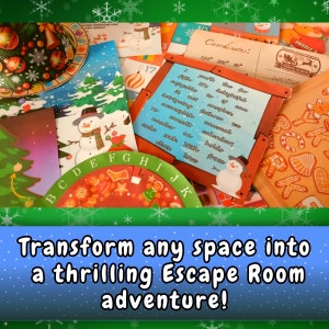 Kids Escape Room Christmas, Printable Games Family Friendly Escape Game ...