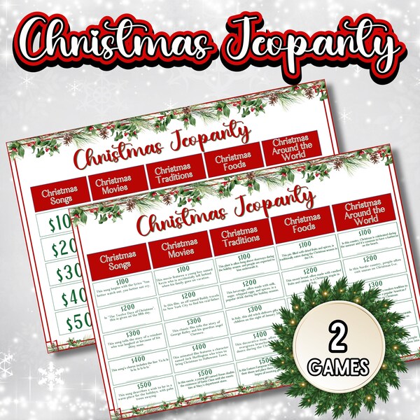 Christmas Jepordy - Etsy