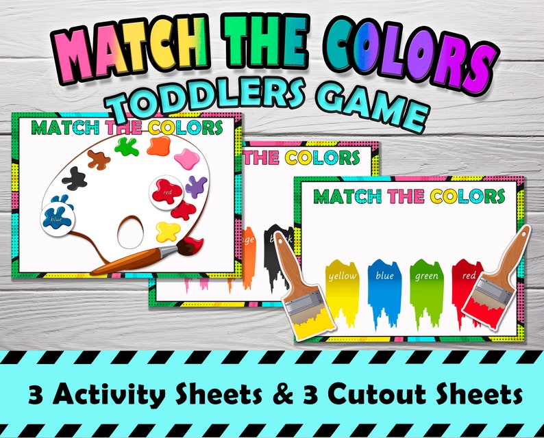 Color Sorting Activity Busy Book Preschool Toddler Didactic - Etsy