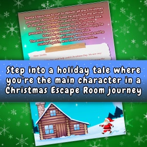 Kids Escape Room Christmas, Printable Games Family Friendly Escape Game ...