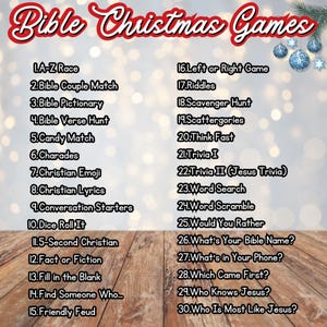 Christian Christmas Games, Bible Games for Christmas Bible Trivia ...