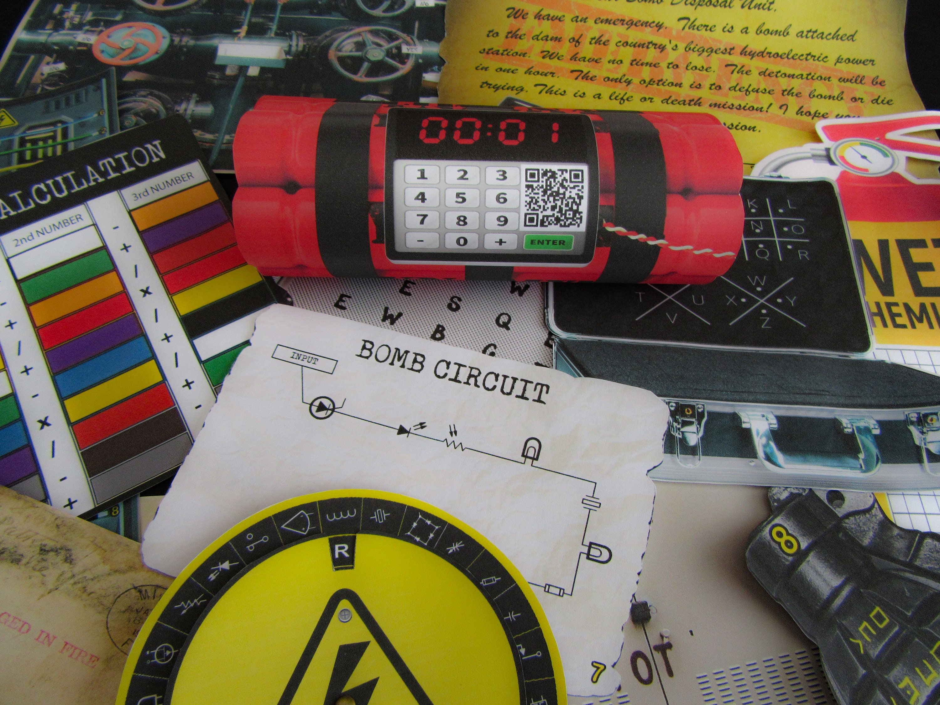 Defuse the BOMB Escape Room Stop mission party top secret - Etsy España