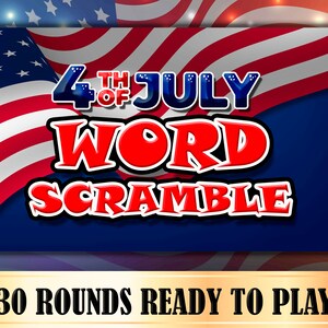 4th July Word Scramble Game Battle Virtual Powerpoint Night Anagram ...