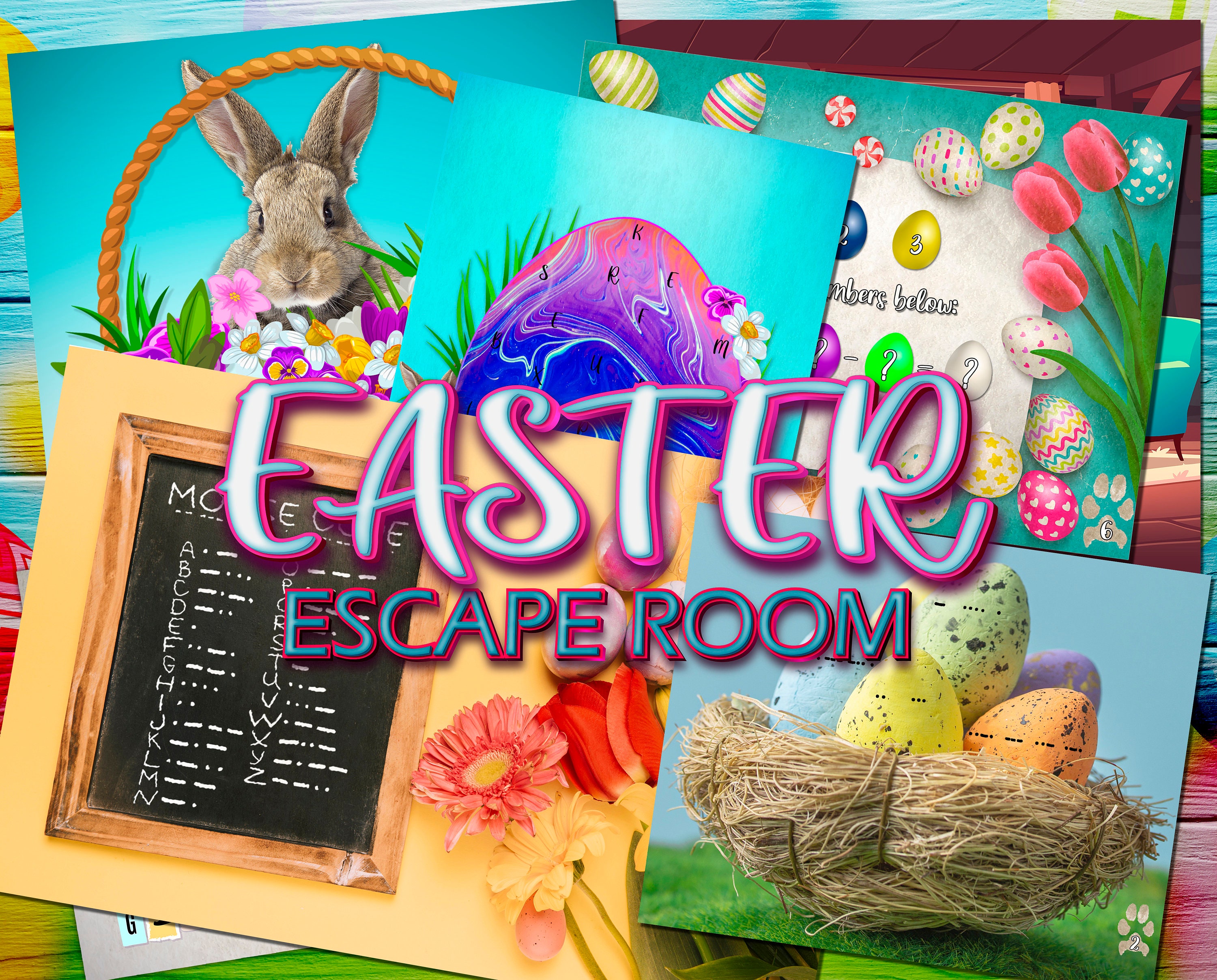 EASTER Escape Room Kit Adults Family Teenagers Printable Games - Etsy UK