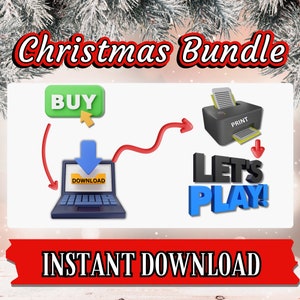 Printable Christmas Game Bundle, Christmas Party Games Christmas 5 ...