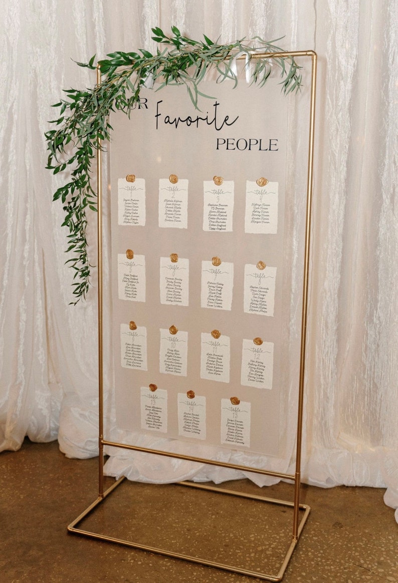 Wedding Seating Chart Cardstock Cards, Wedding Seating Chart, Wedding ...