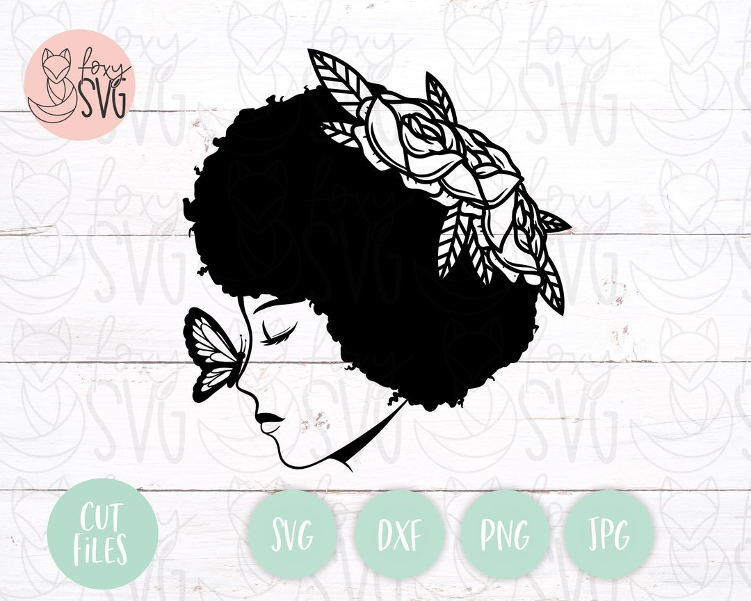 Afro Girl Svg, Afro Woman Svg, Black Woman Svg, Afro Svg, Black Girl ...