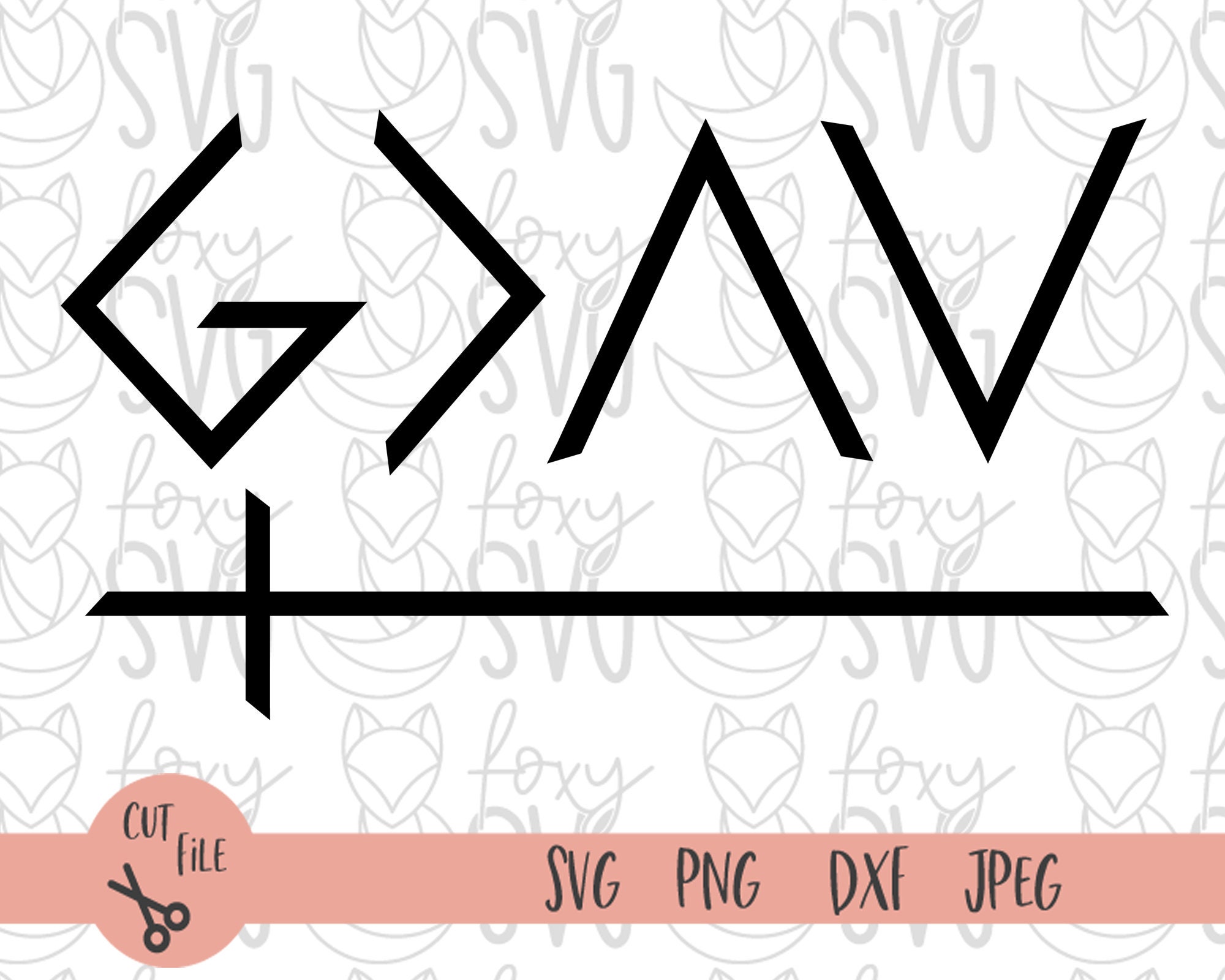 God is Greater SVG DXF Files Christian Svg God is Greater | Etsy