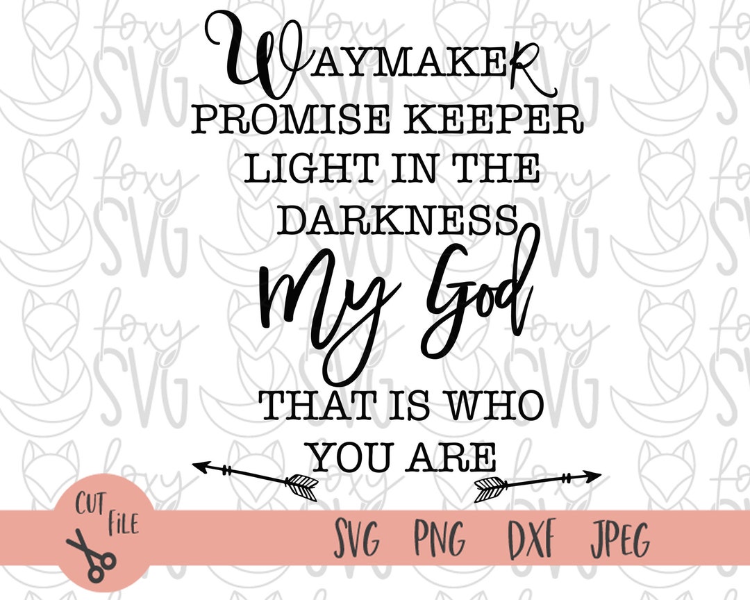 Christian Svg, Waymaker Svg, Easter Svg, Dxf, Png Instant Download ...