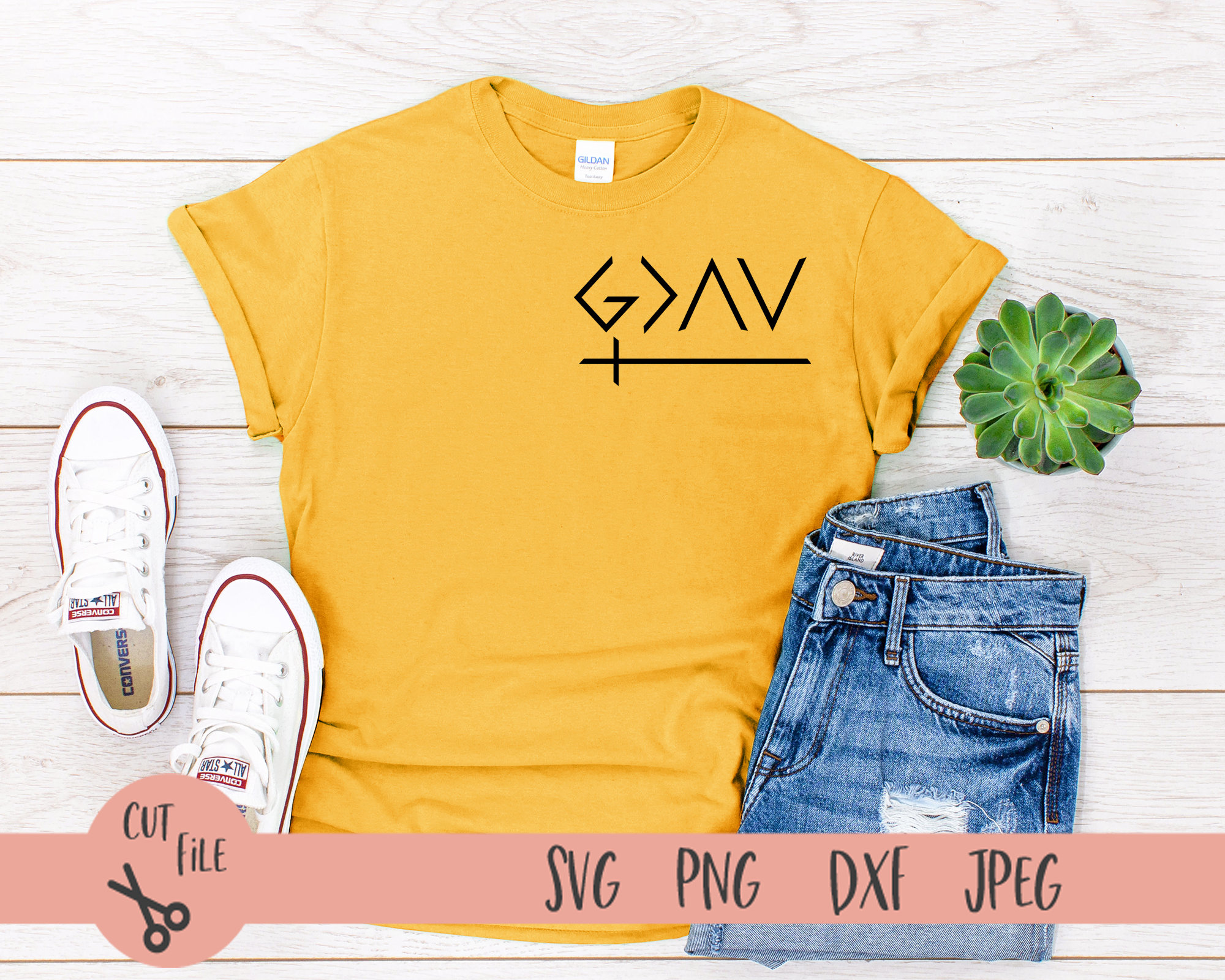 God is Greater SVG DXF Files Christian Svg God is Greater | Etsy