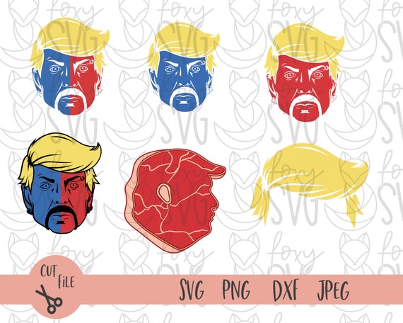 Donald Trump Svg Trump Hair Svg President Svg Trump Layered | Etsy