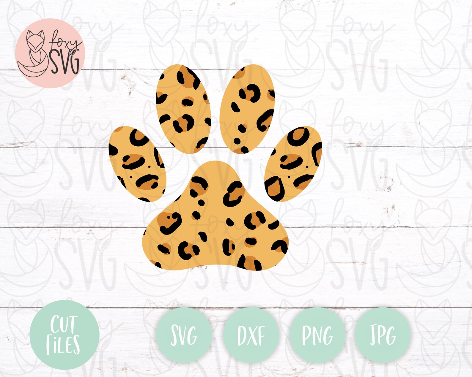 Paw Print Svg Leopard Print Svg Animal Print Svg Leopard - Etsy Denmark