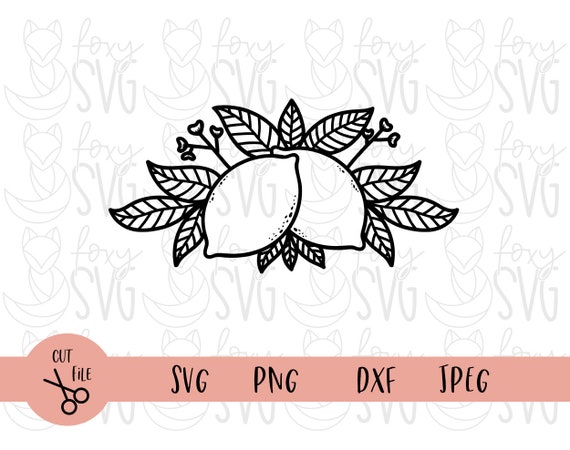 Lemons svg LemonLeaves svg Fruit svg Lemons cut file | Etsy