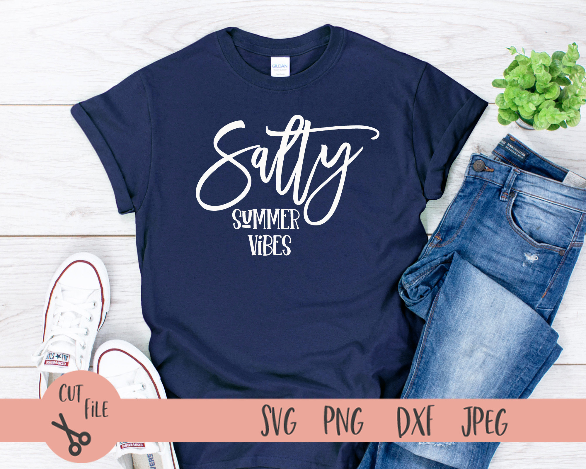 Salty Vibes SVG Summer Svg Dxf Png Instant Download Beach - Etsy