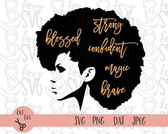 Afro Woman SVG Afro Girl Svg Afro Queen Svg Afro Lady Svg - Etsy
