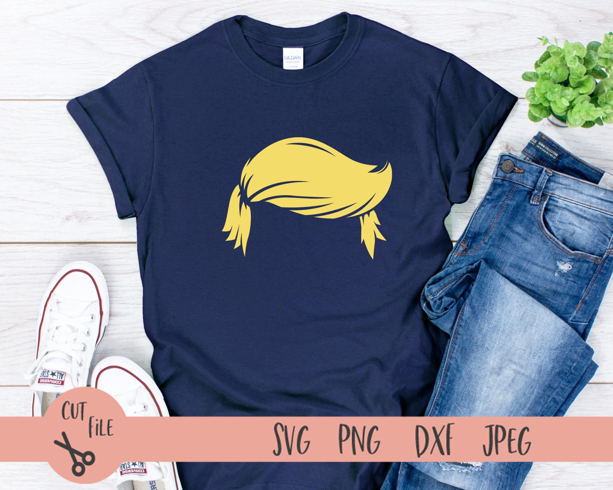 Donald Trump svg Trump Hair Svg President Svg trump Layered | Etsy