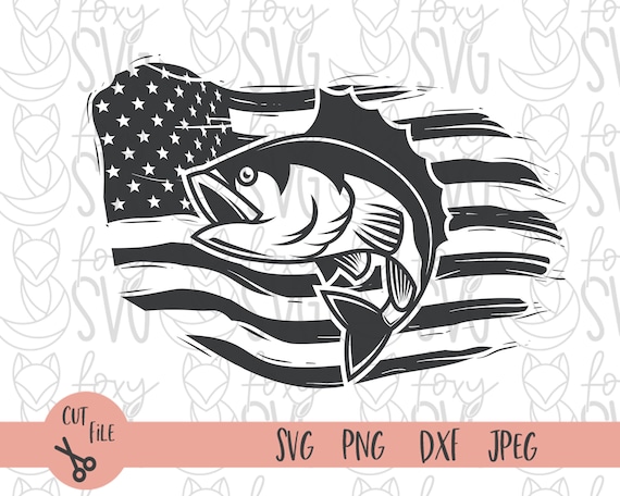Fish Flag Svg Fishing Svg Fathers Day Svg Svg Files for | Etsy