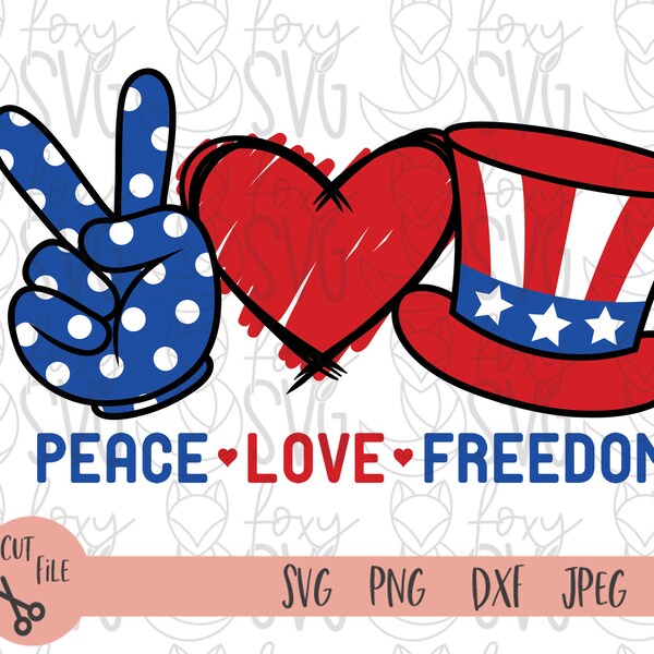Peace Love Freedom - Etsy