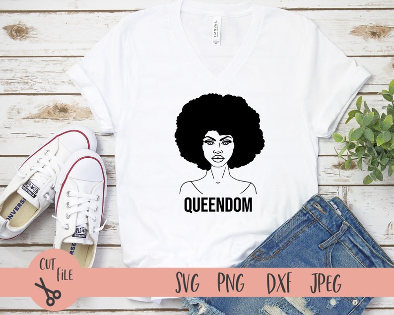 Afro Woman SVG, Afro Girl Svg, Afro Queen Svg, Afro Lady Svg, Curly ...