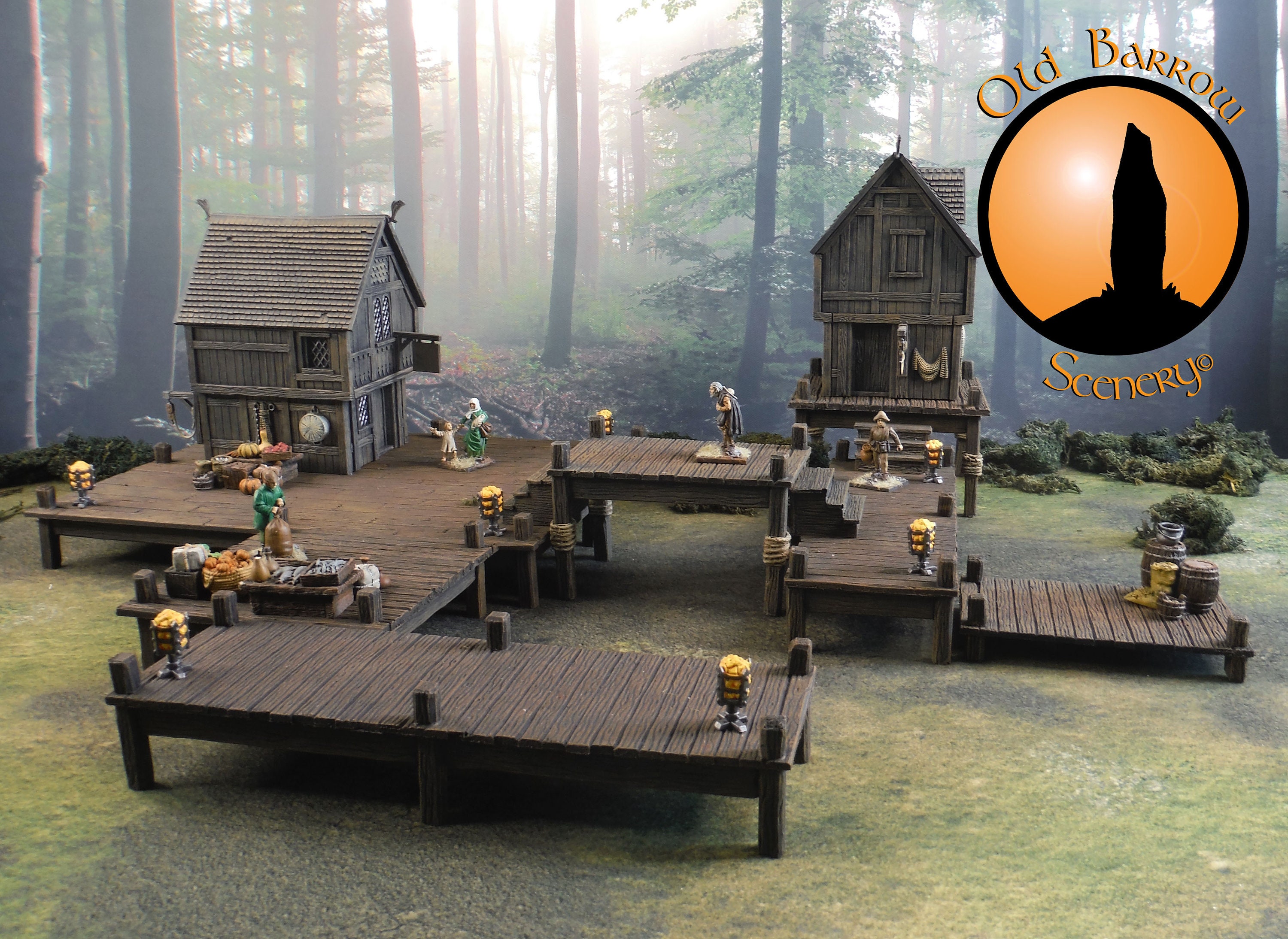 Wargame Terrain 28mm Scale Wargame RPG Miniature Scenery Multi Levels ...