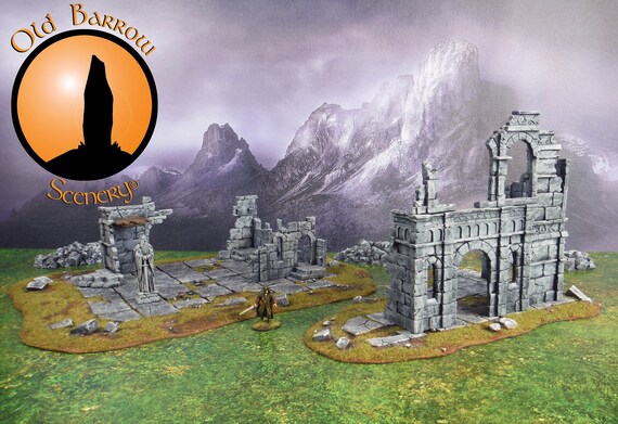 Wargame Terrain 28mm Scale Wargame RPG Miniature Scenery Multi Levels ...