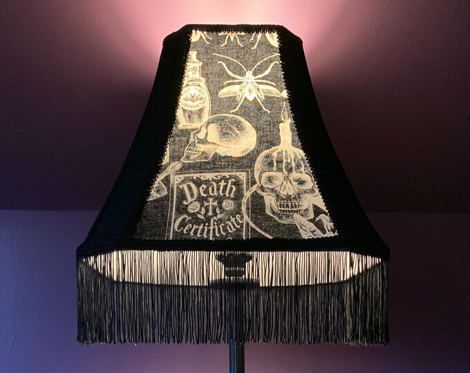 Halloween Inspired Lampshade | Gothic Décor | Handmade Lampshade ...