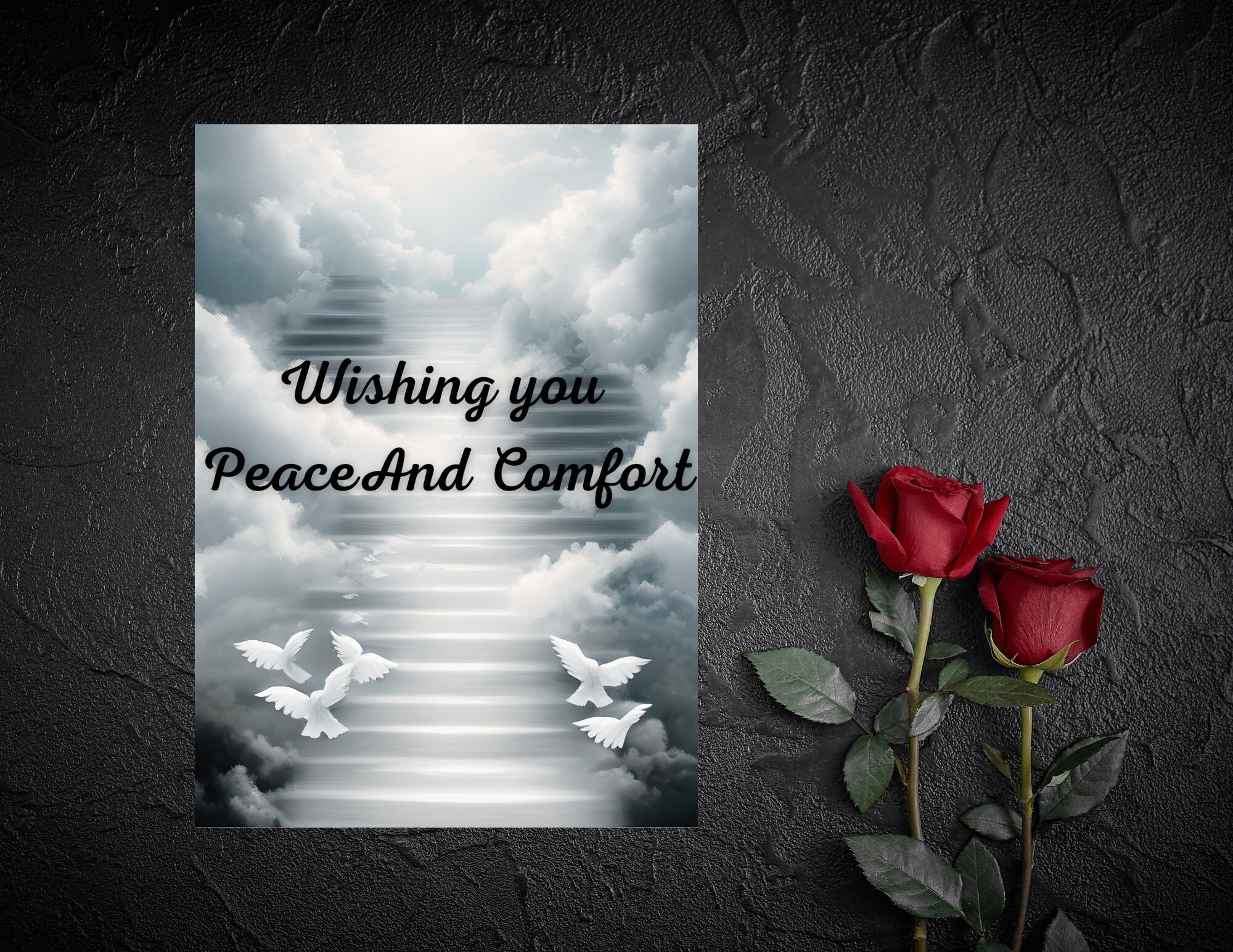 Sympathy Card Condolence Greeting Card 5"x7"heartfelt Sorry for Your ...