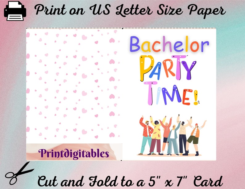 Bachelor Card, Husband to Be, Printable Cards, Groom Party, Husband to ...