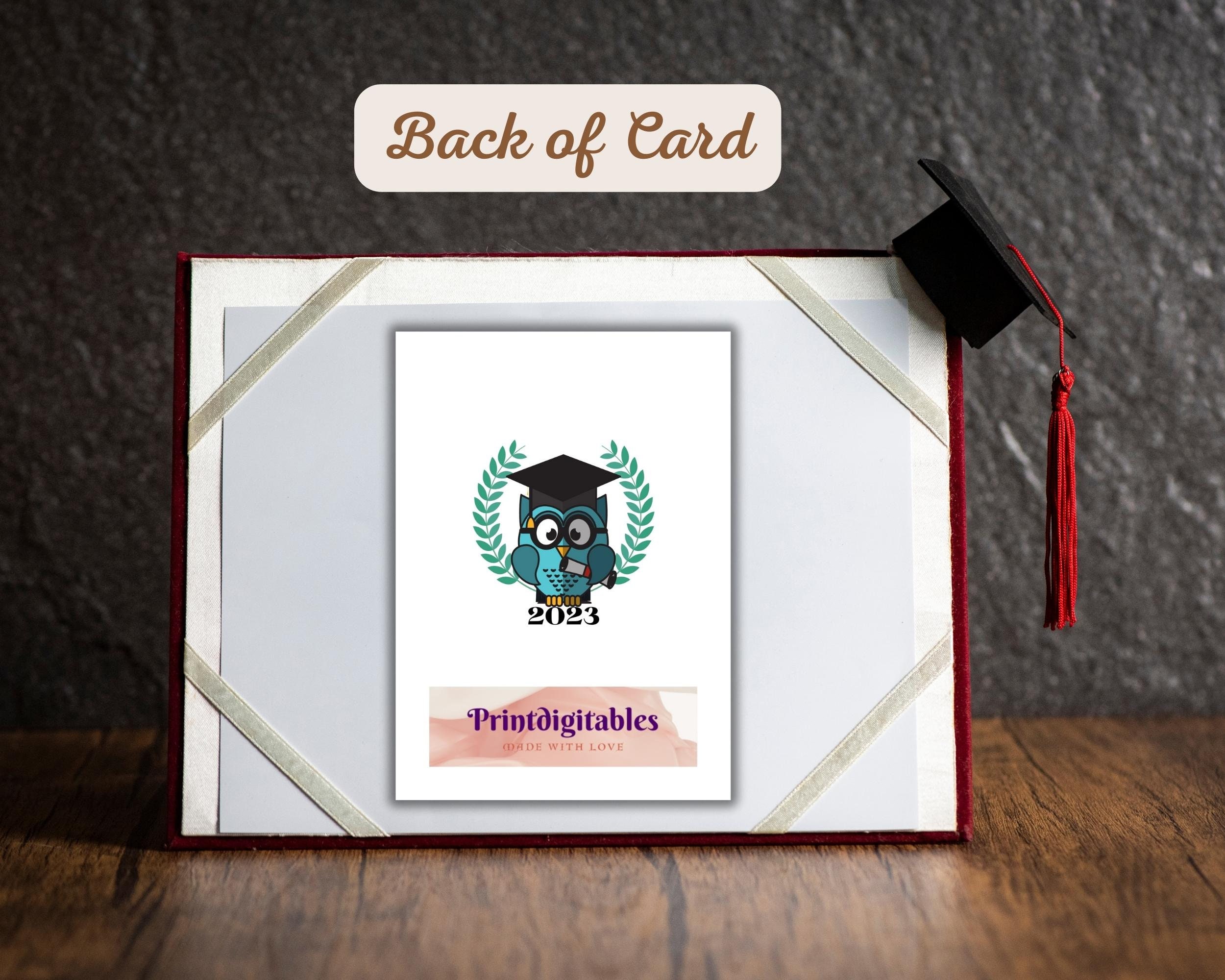 Graduation Card 5"x7" of Senior High School Grad Congratulations ...