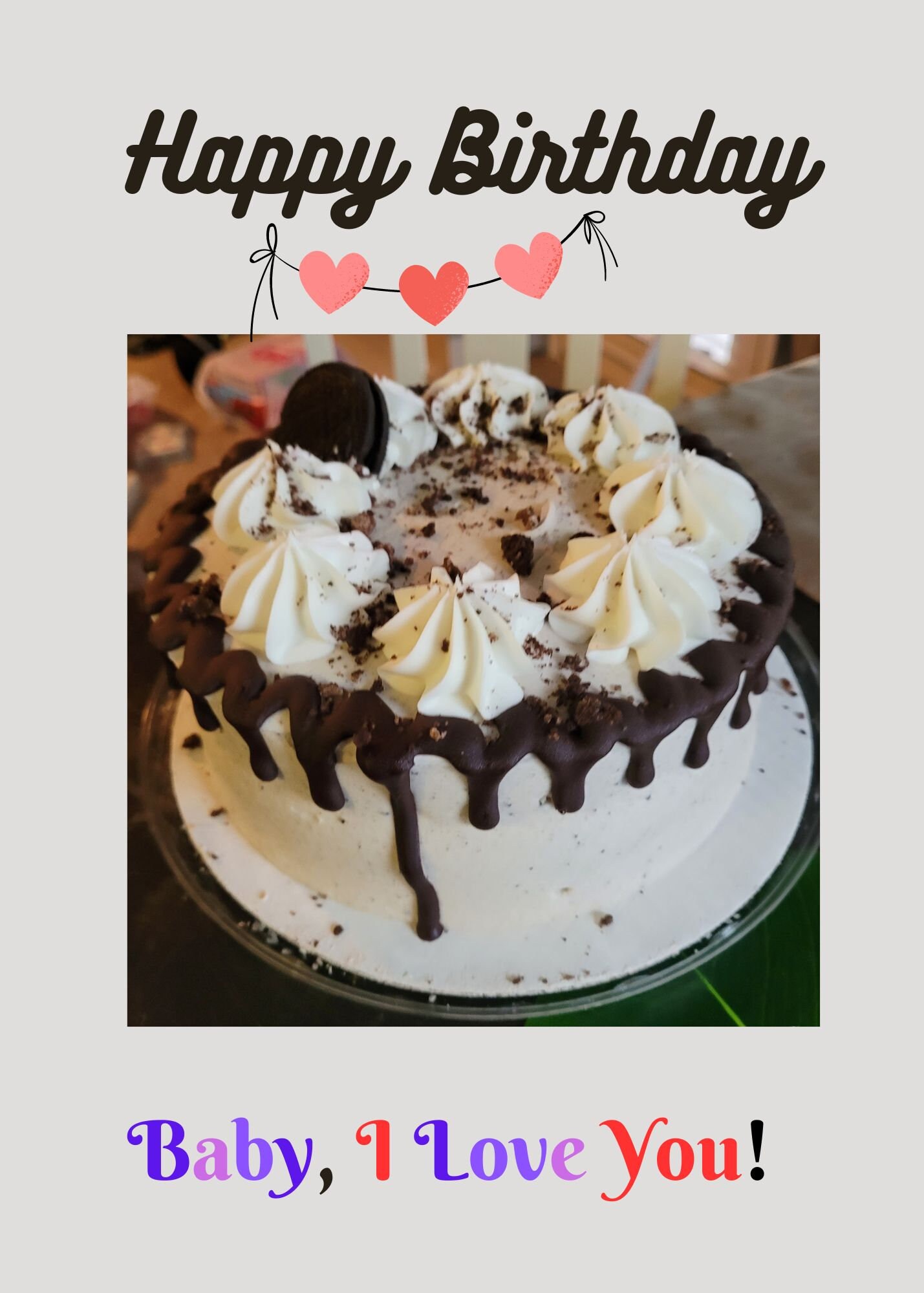 Love and Chocolate Delight Greeting Card, Birthday Wishes, 5"x7" Card ...