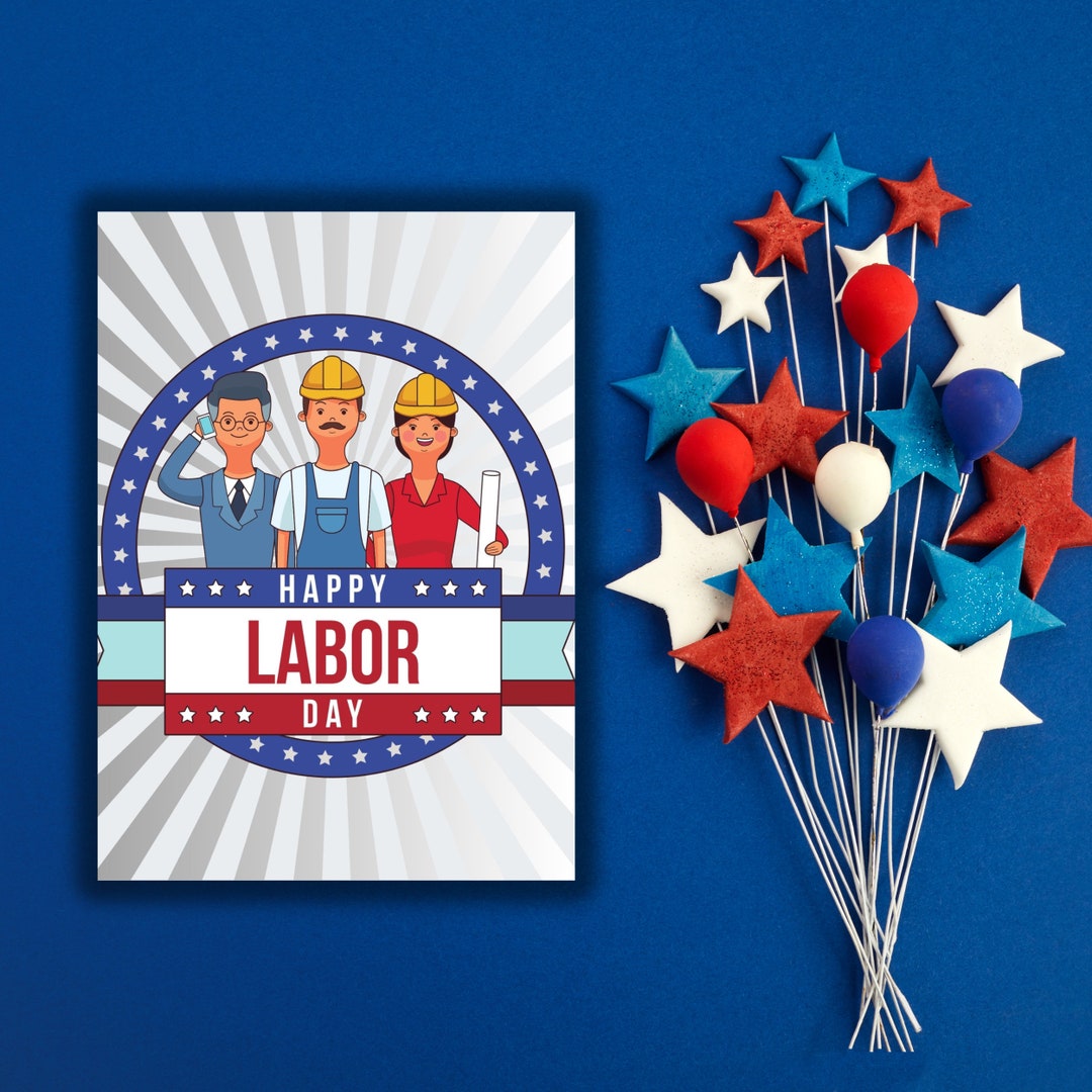 Labor Day Greeting,patriotic Labor Day,american Flag Labor Day, Happy ...