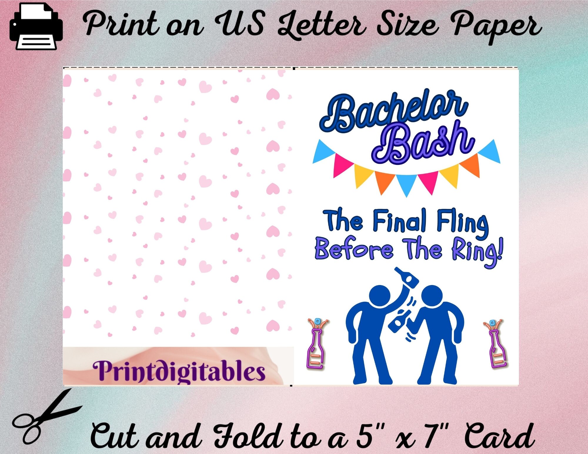 Bachelor Card, Husband to Be, Printable Cards, Groom Party, Husband to ...