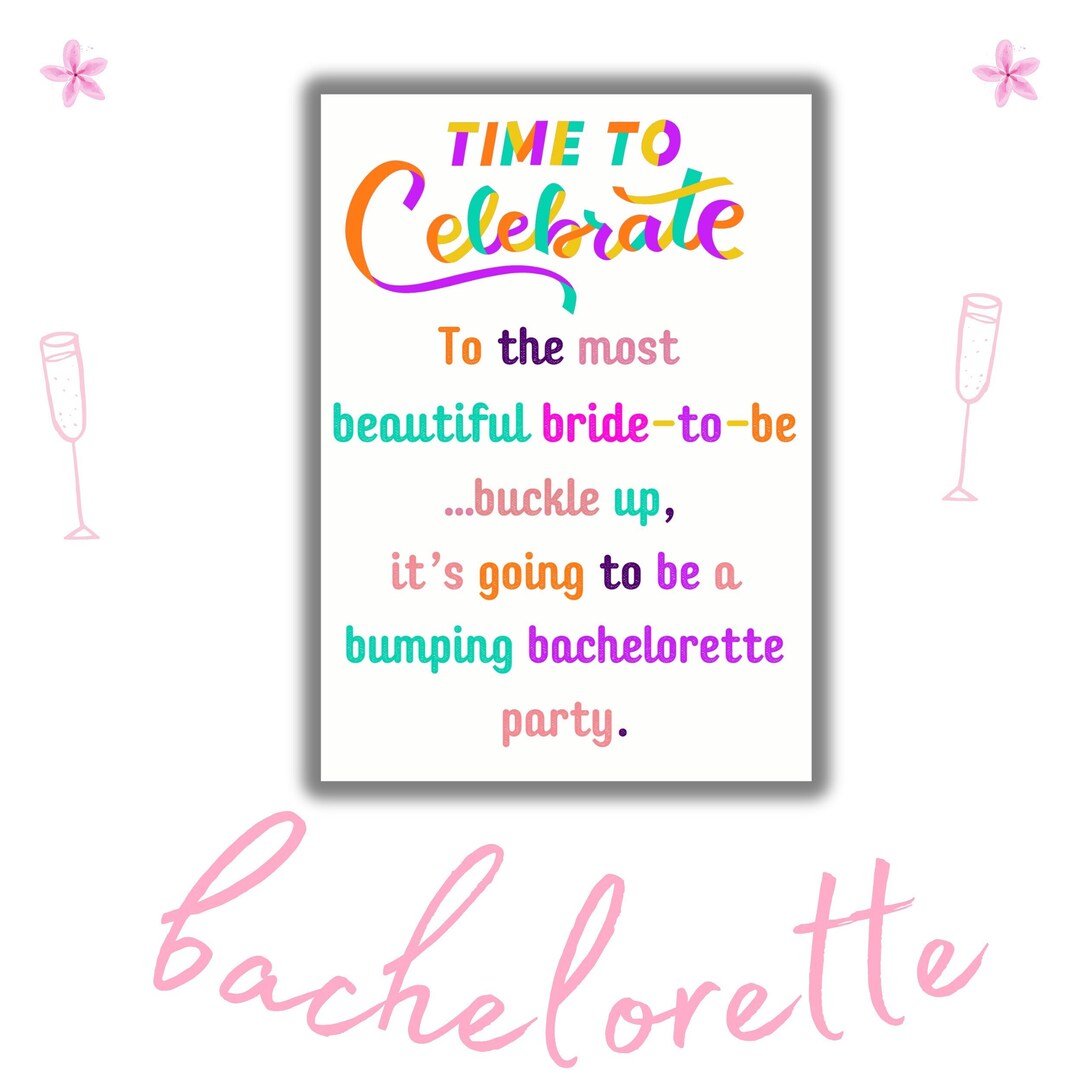 Funny Bachelorette Card for Bride-to-be (instant Download) - Etsy