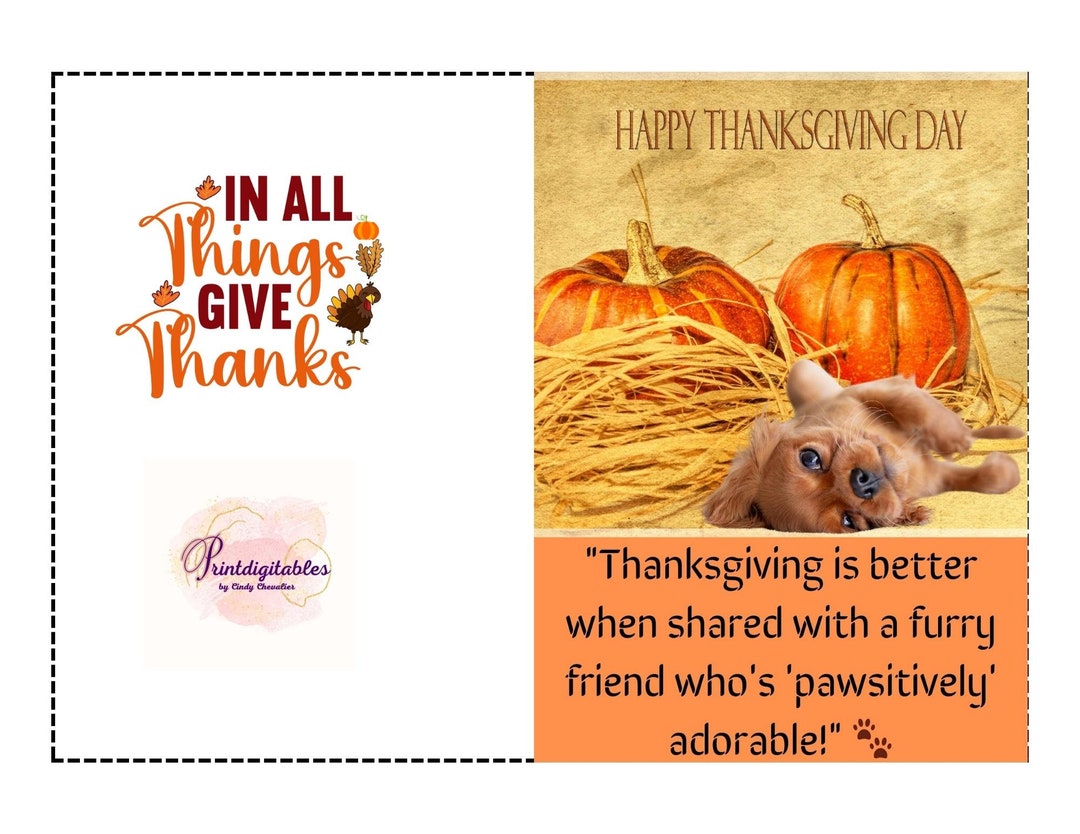 Thanksgiving Card,printable Thanksgiving Card, Unique Thanksgiving Card ...