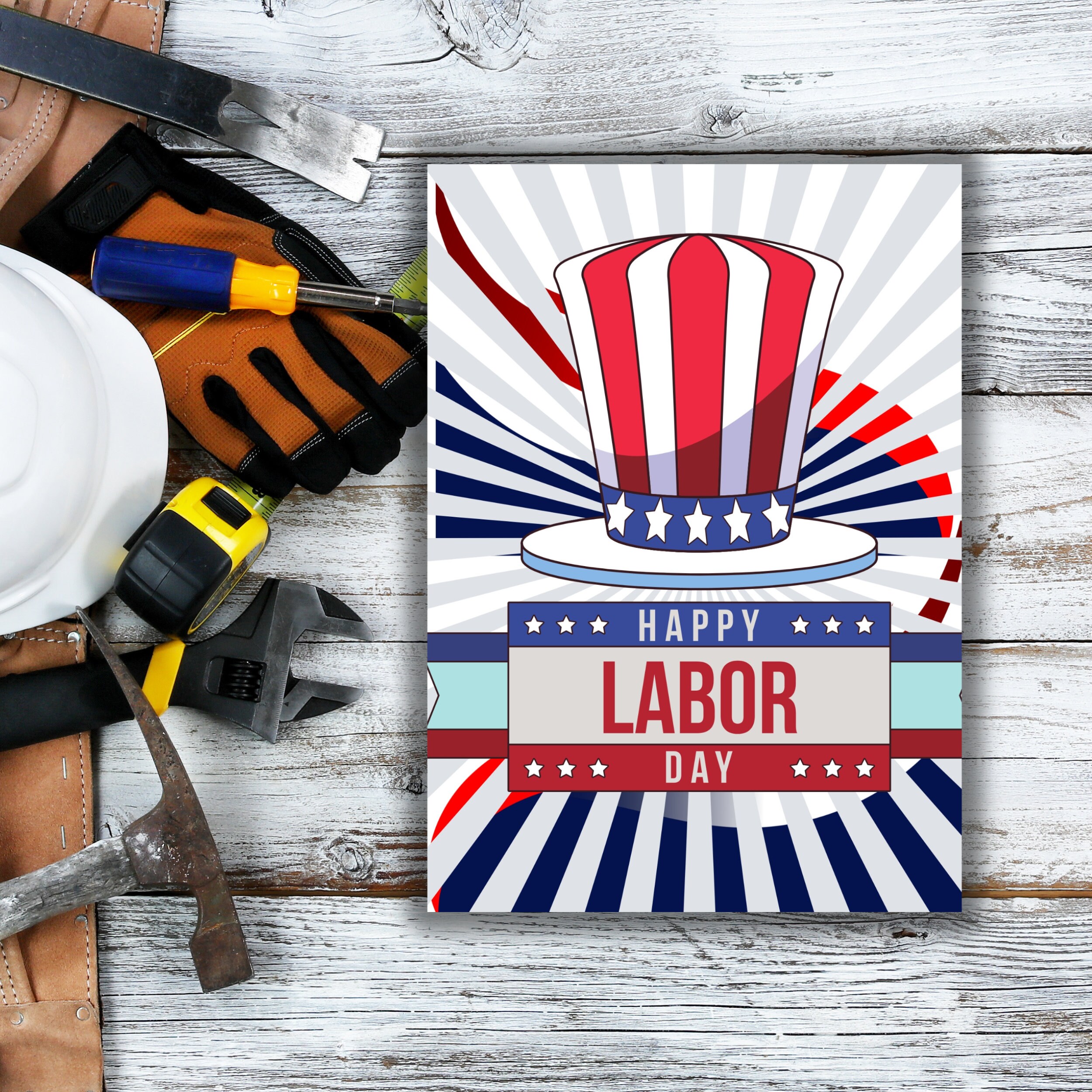 Labor Day Greeting,patriotic Labor Day,american Flag Labor Day, Happy ...