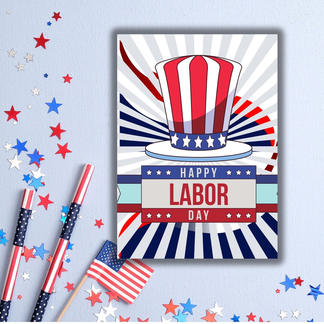 Labor Day Greeting,patriotic Labor Day,american Flag Labor Day, Happy ...