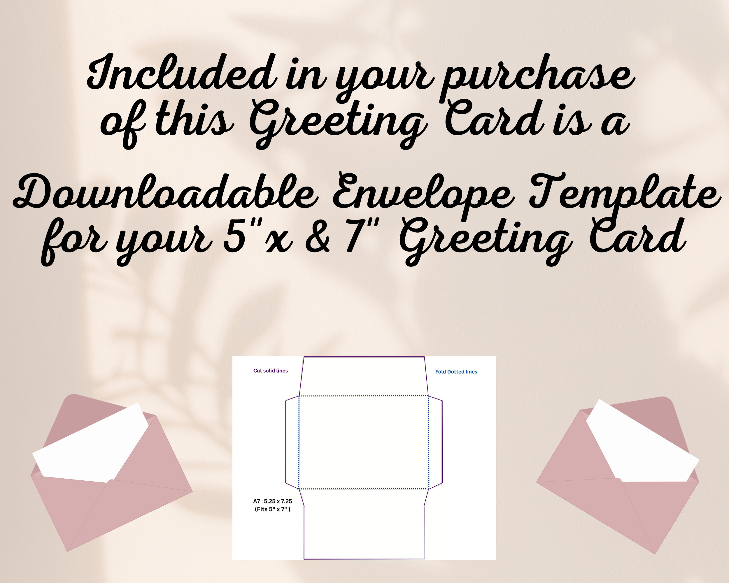 Happy 4th of July Greeting Card 5” X 7” Envelope Template Printable ...