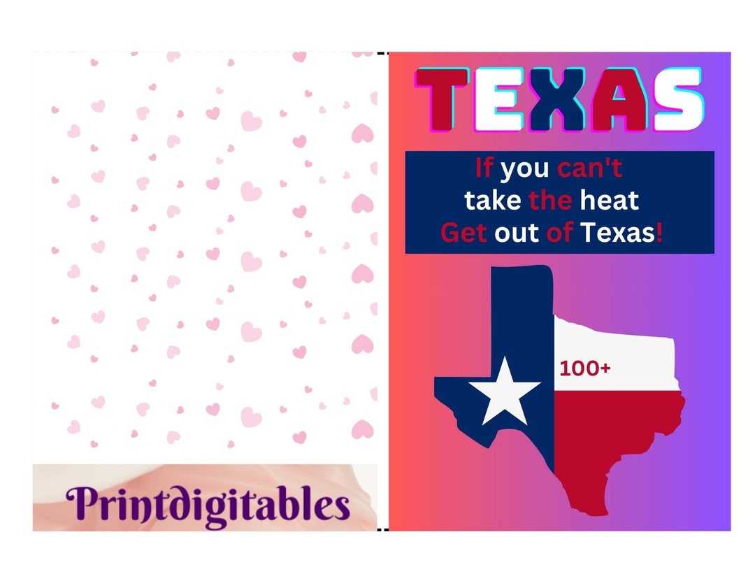 Texas Greeting Card, Texas State, Travel Greeting, Texas Souvenir, TX ...