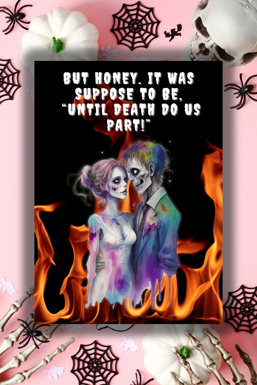 Printable Halloween Greetings Card for Him and Her, Unique Halloween ...