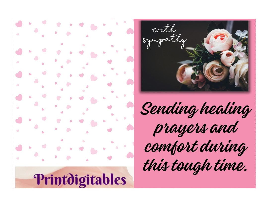 Deepest Sympathy, Condolences Loved One, Memorial Card, Loss Loved One ...