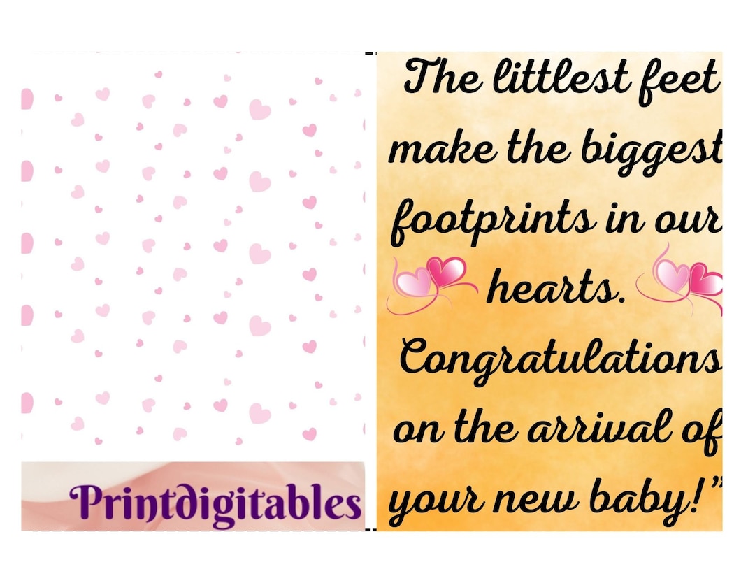 Pregnancy Congratulations Card - New Parents Digital Card - Printable ...