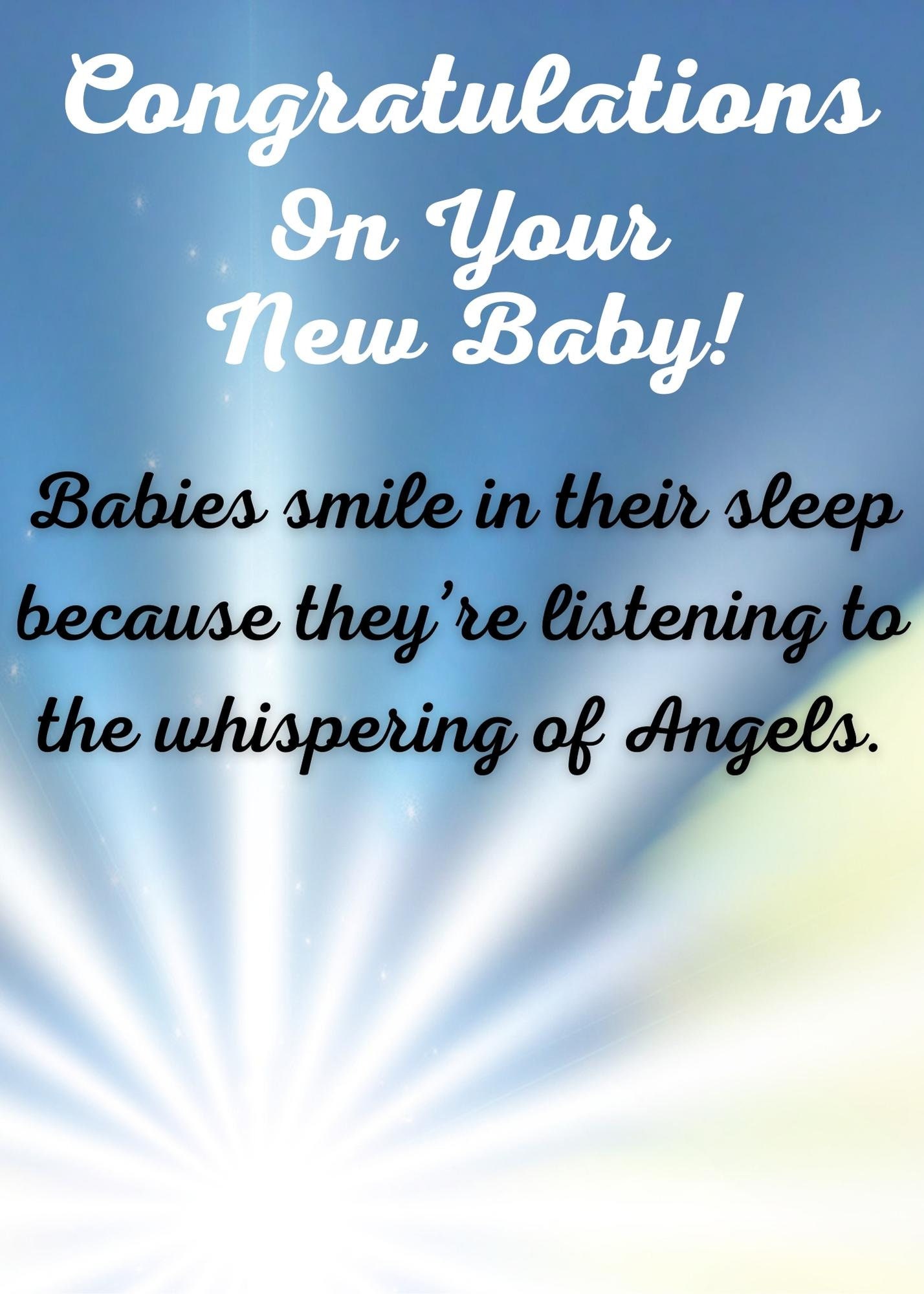 Pregnancy Congratulations Card - New Parents Digital Card - Printable ...