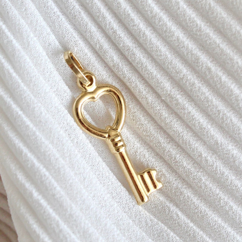 Heart Key Necklace - Etsy